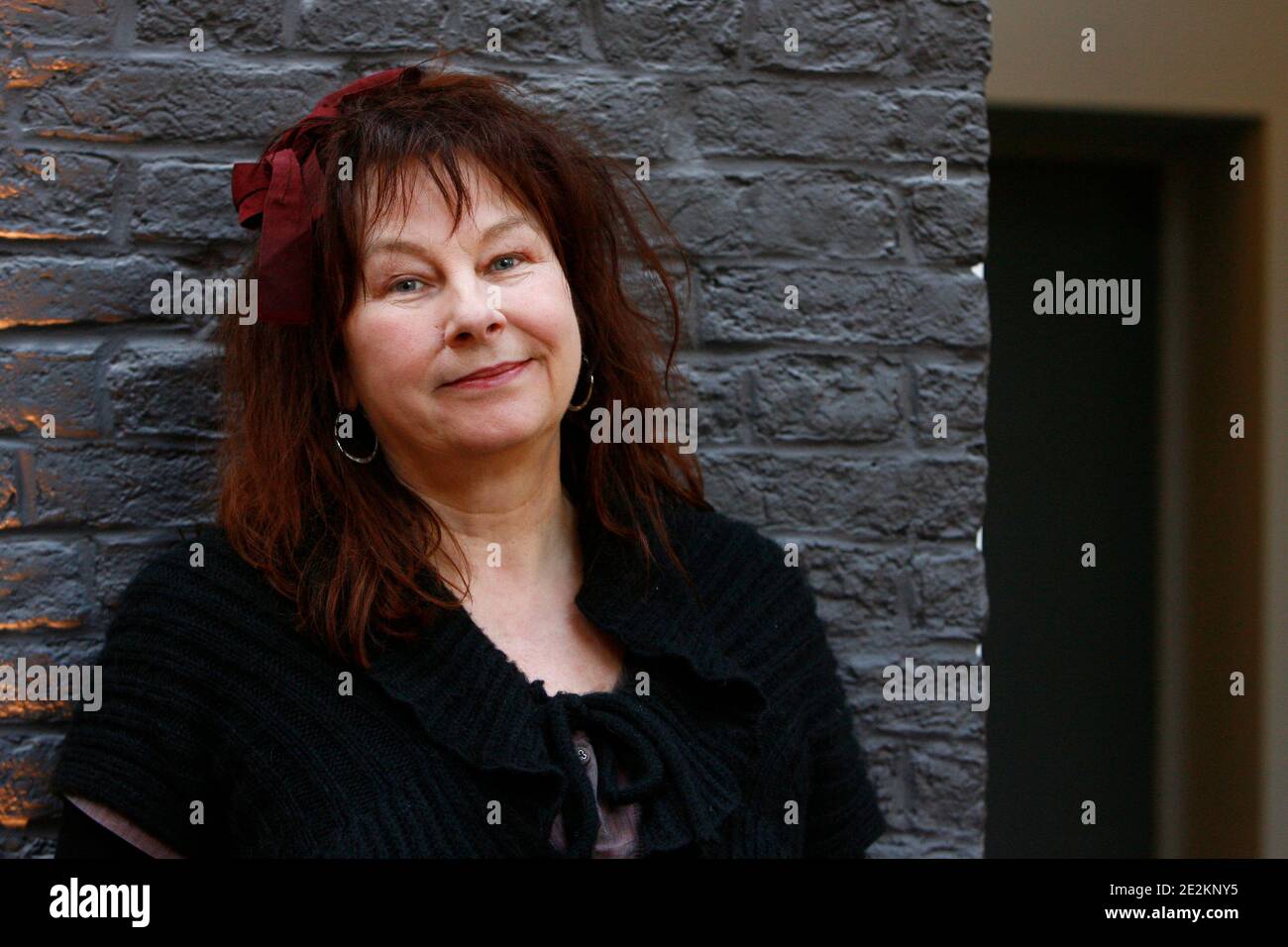 The French actress Yolande Moreau during the presentation of her last ...