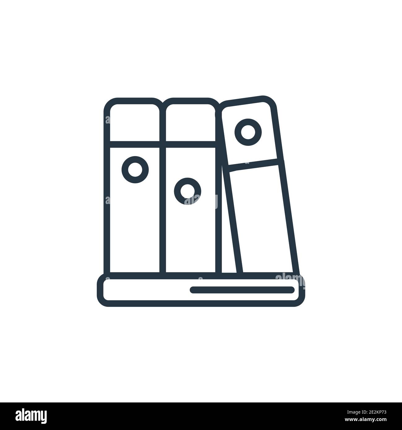 Three books outline vector icon. Thin line black three books icon, flat ...