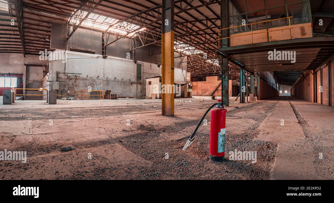 Creepy abandoned industry area with natural decay so-called lost place ...