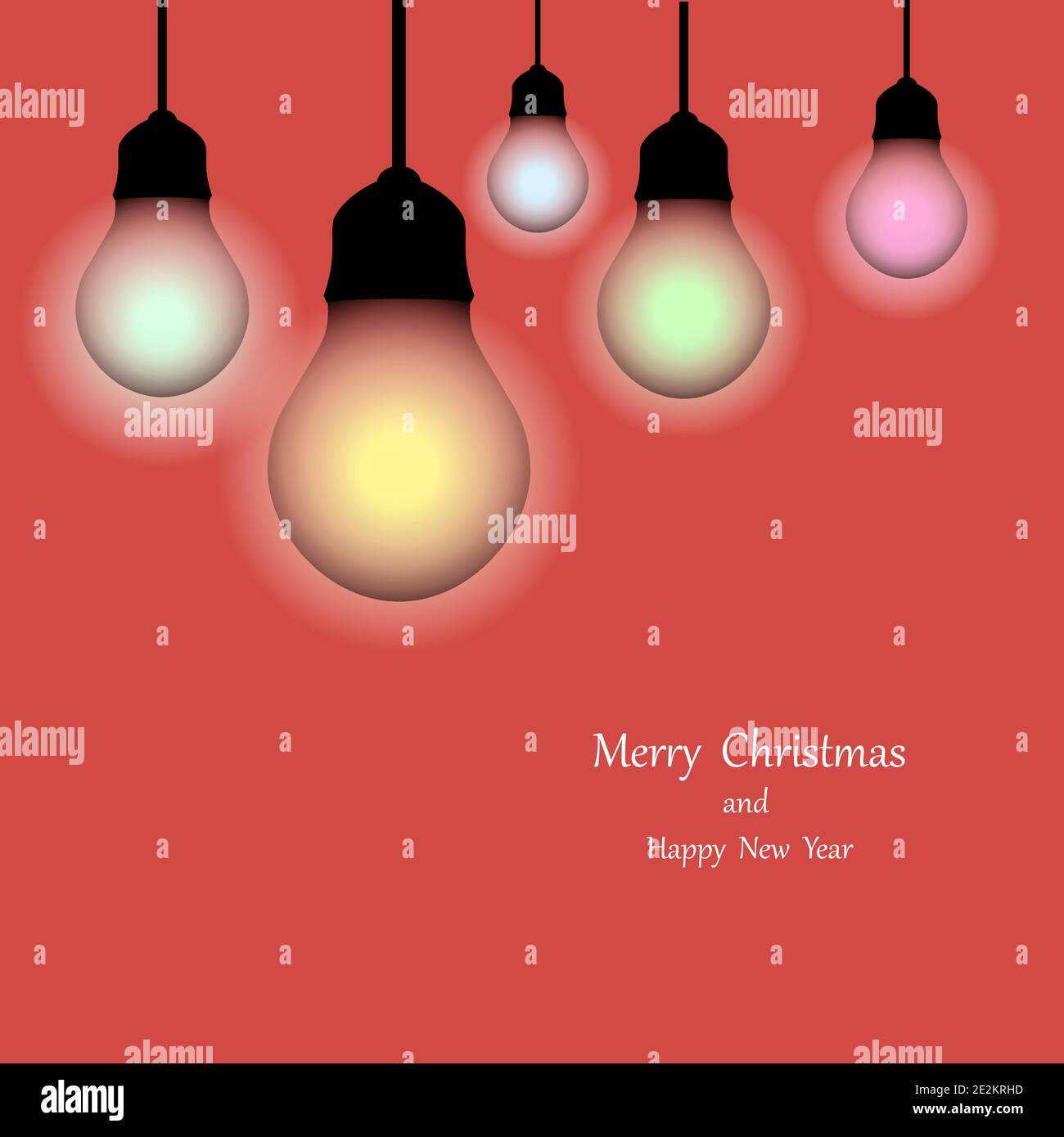 Christmas lights, holiday background. Merry Christmas poster Stock ...