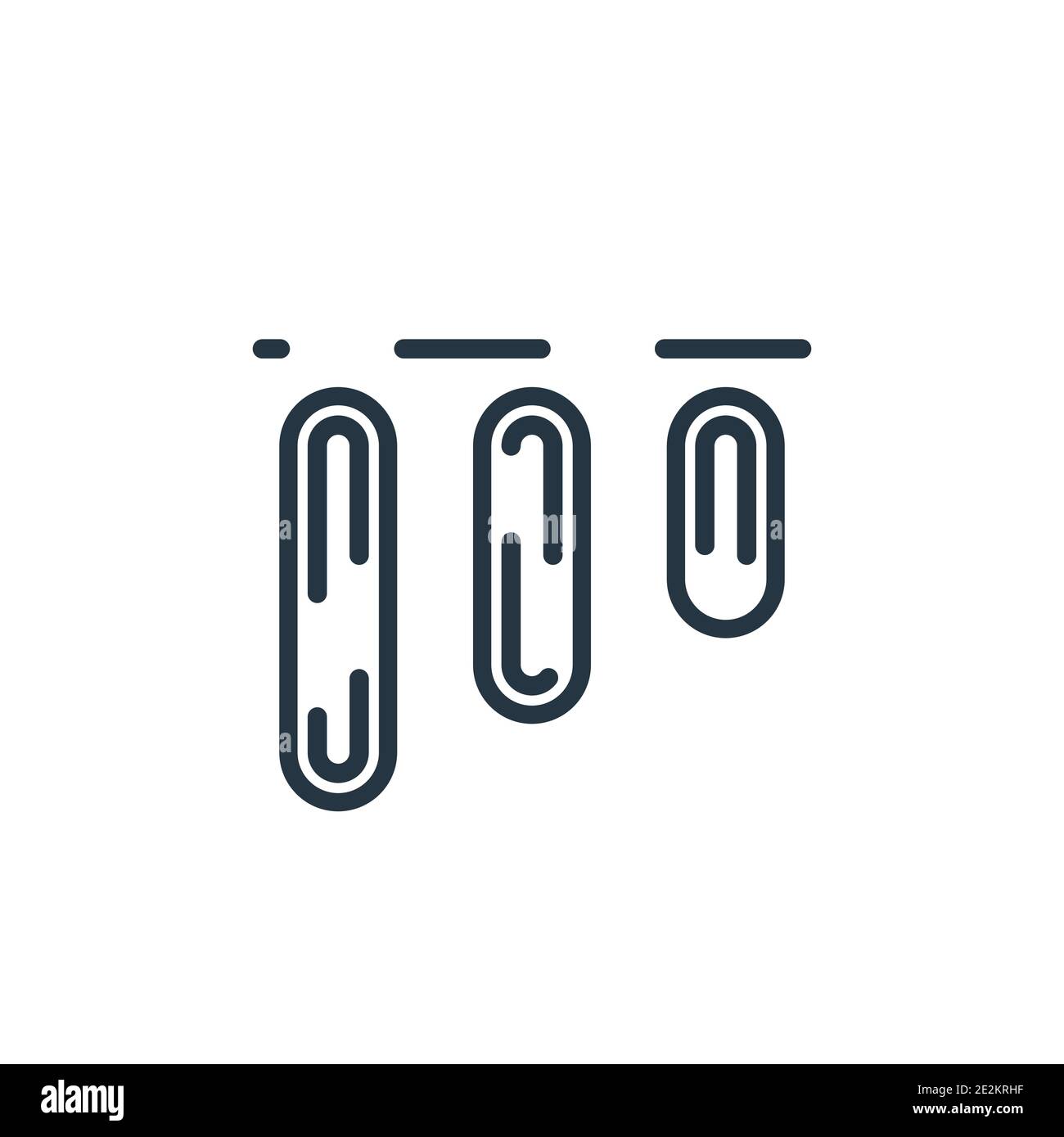 Vertical alignment outline vector icon. Thin line black vertical alignment icon, flat vector ...