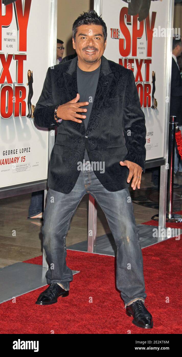 George Lopez arrives at the World Premiere for The Spy Next Door at The ...