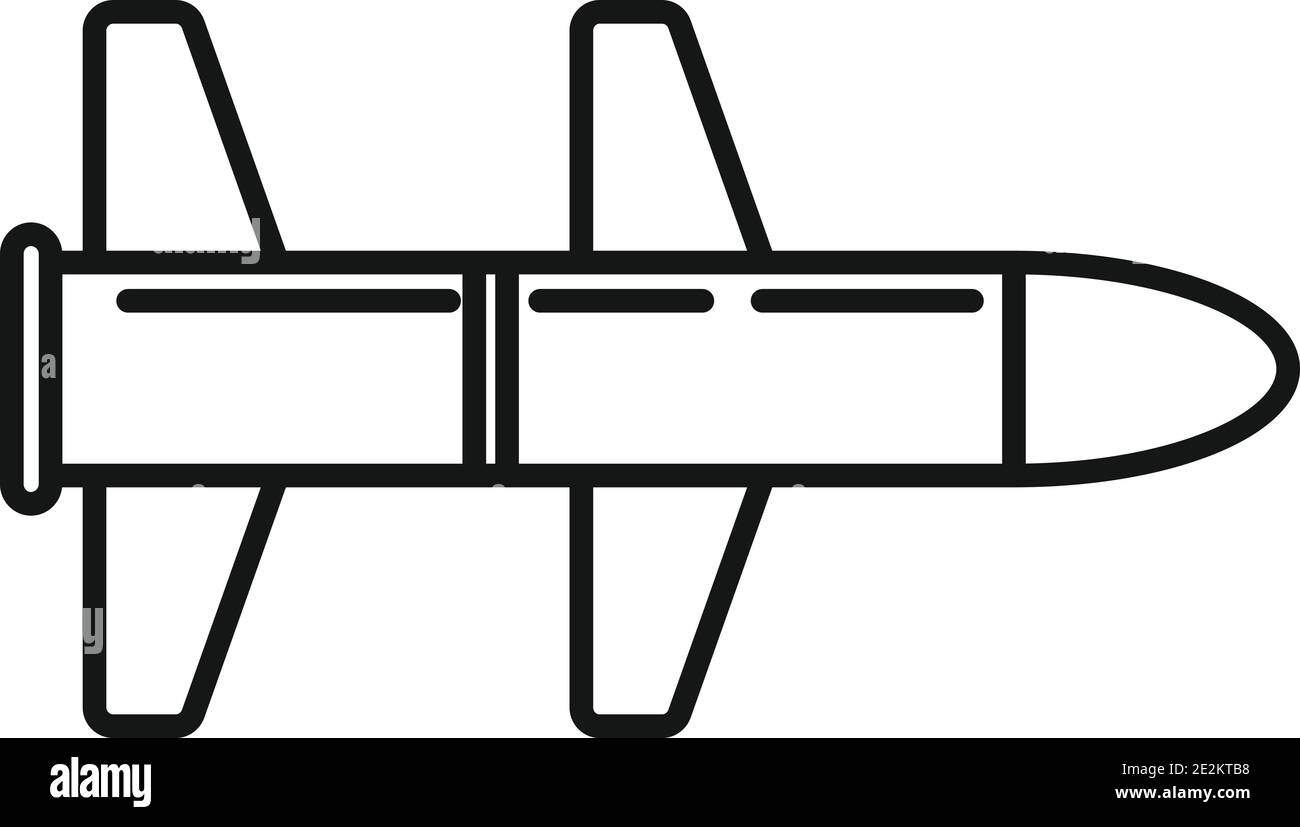 Missile defence icon, outline style Stock Vector Image & Art - Alamy