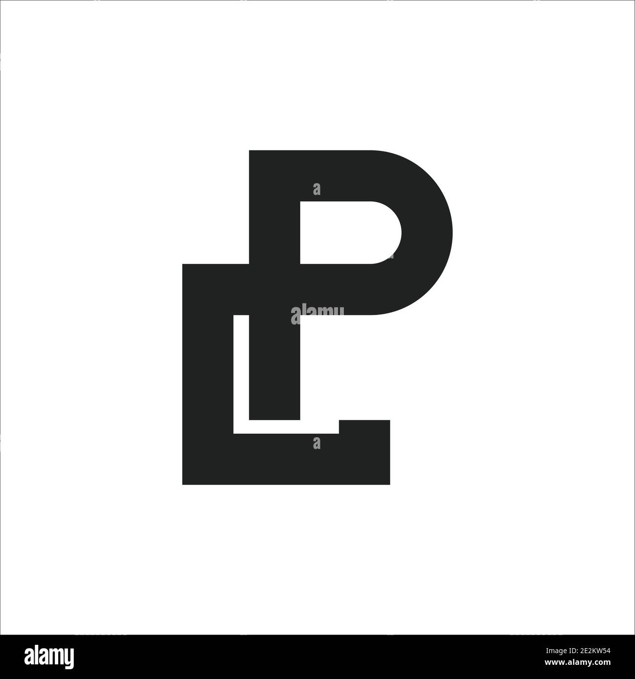 Initial lp letter logo with creative modern business typography vector ...