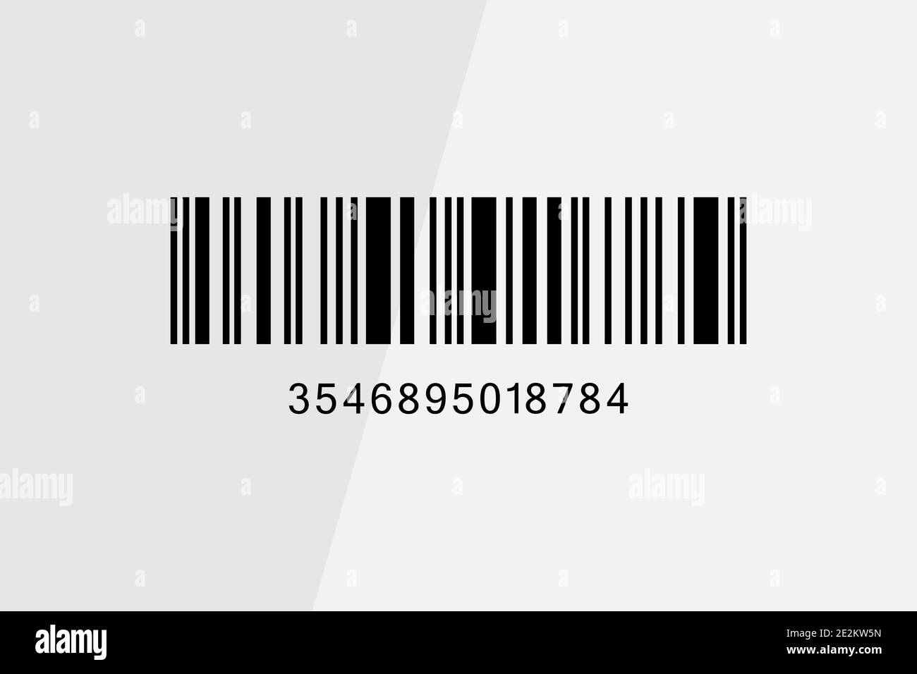 Realistic Barcode icon isolated on gray background. Eps10 Stock Vector ...