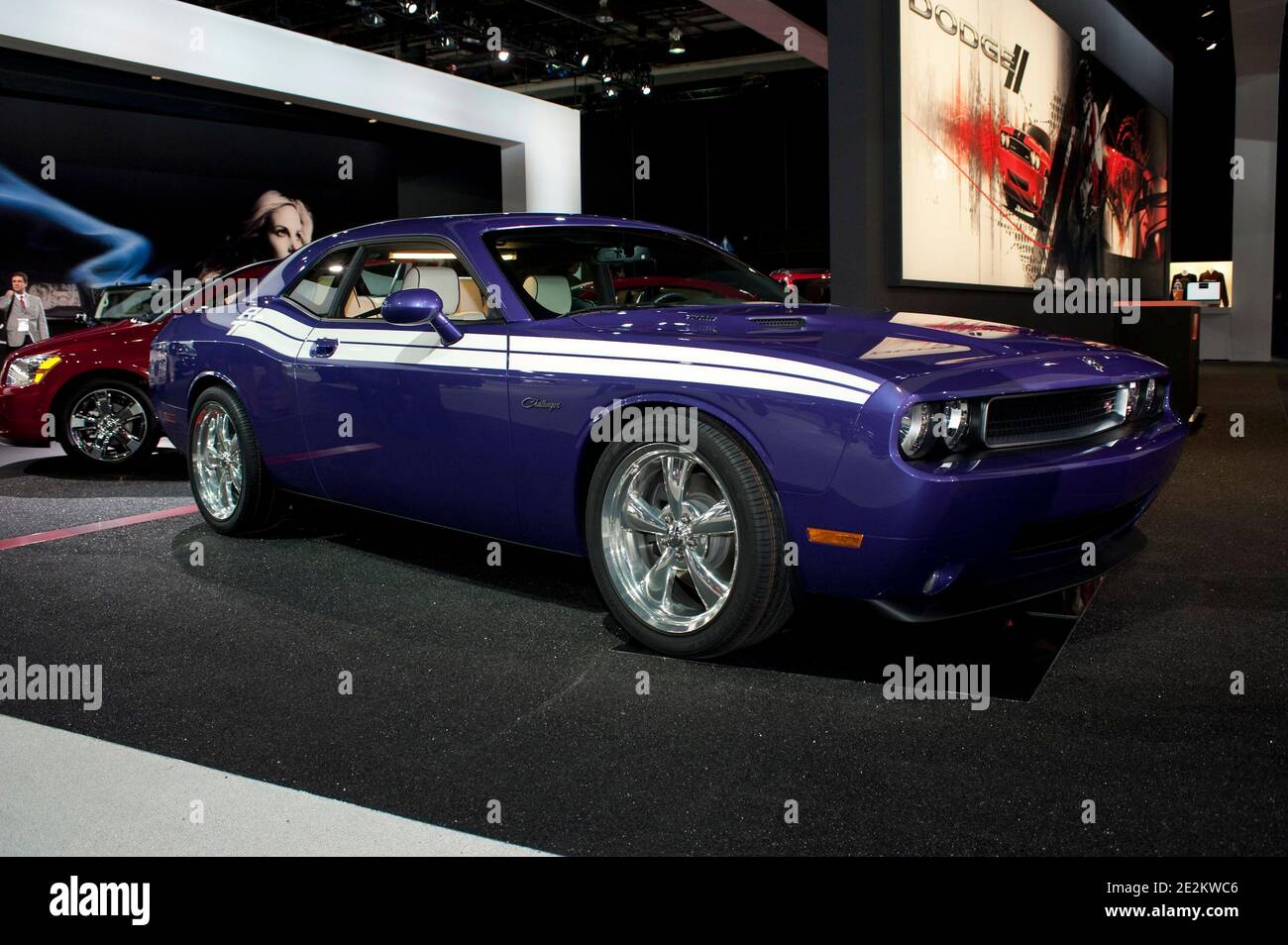 The Dodge Challenger on display at the 2010 International Auto Show in ...