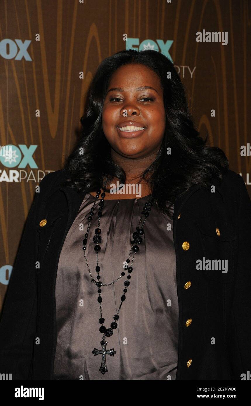 Amber Riley attends the Fox Winter 2010 All-Star Party held at Villa ...