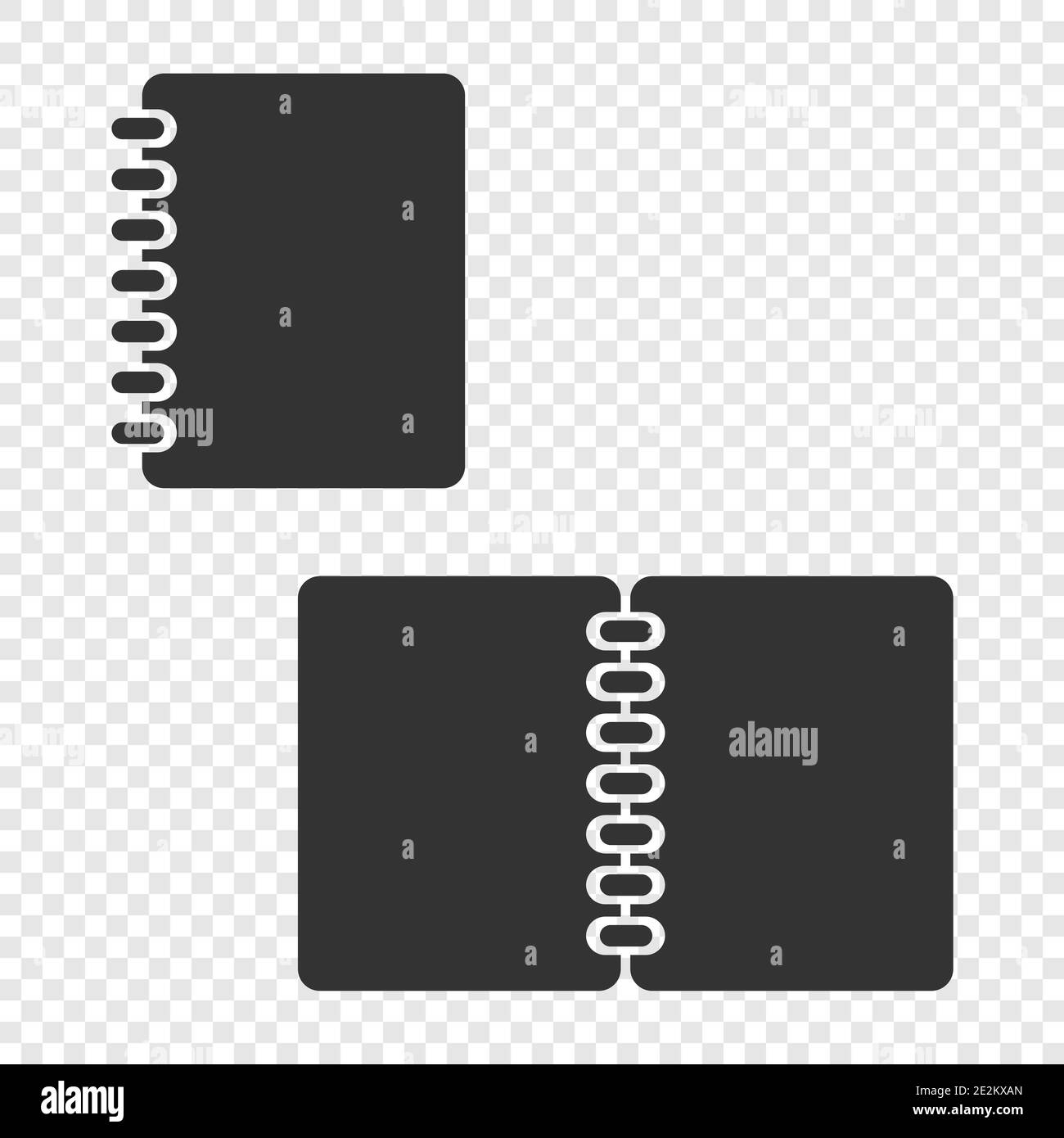 Black leather book Stock Vector Images - Alamy