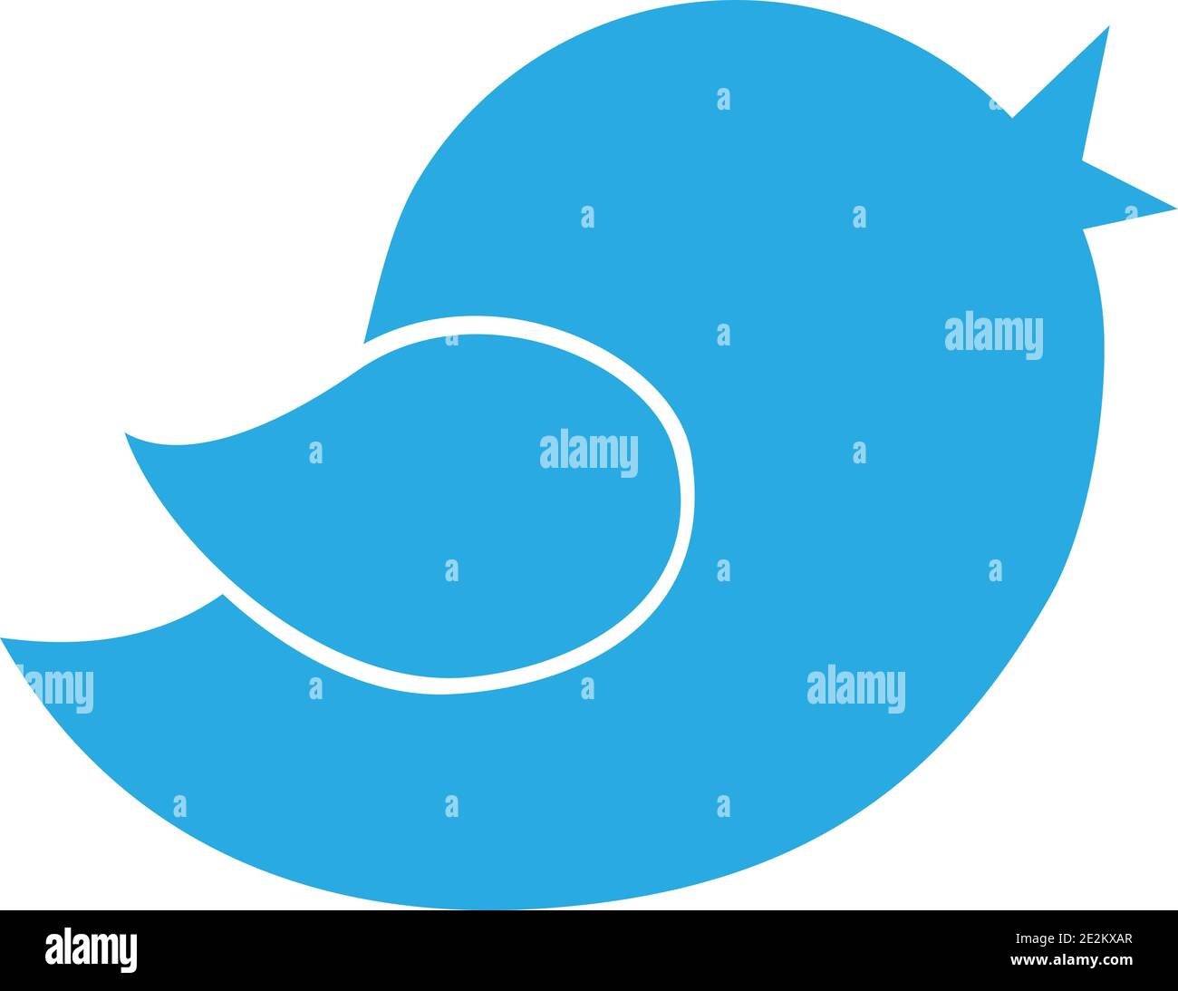 Blue bird. Vector Logo. Blue bird in white background. JPG, JPEG, EPS ...