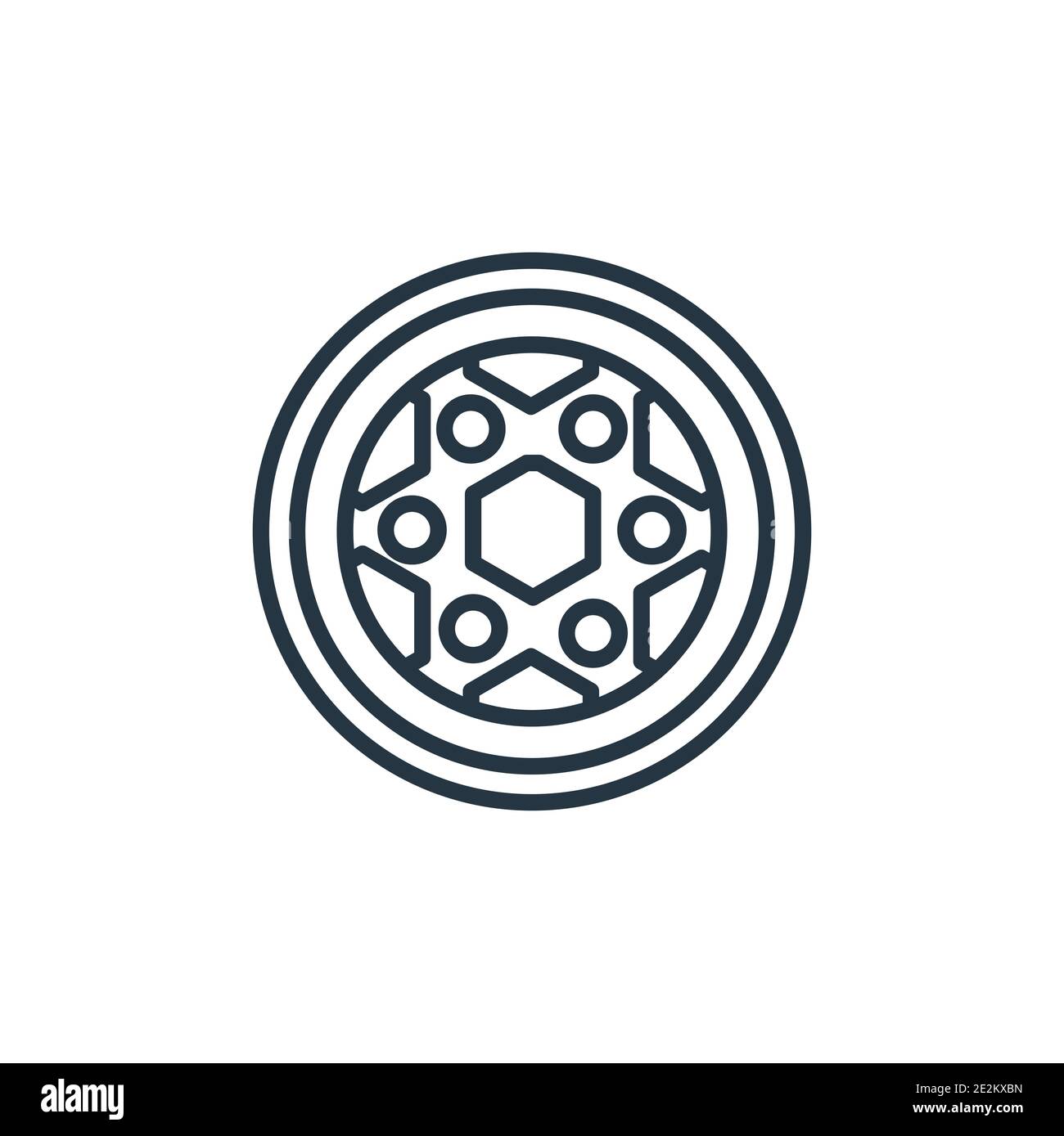 Coin outline vector icon. Thin line black coin icon, flat vector simple ... Coin outline vector icon. Thin line black coin icon, flat vector simple ...