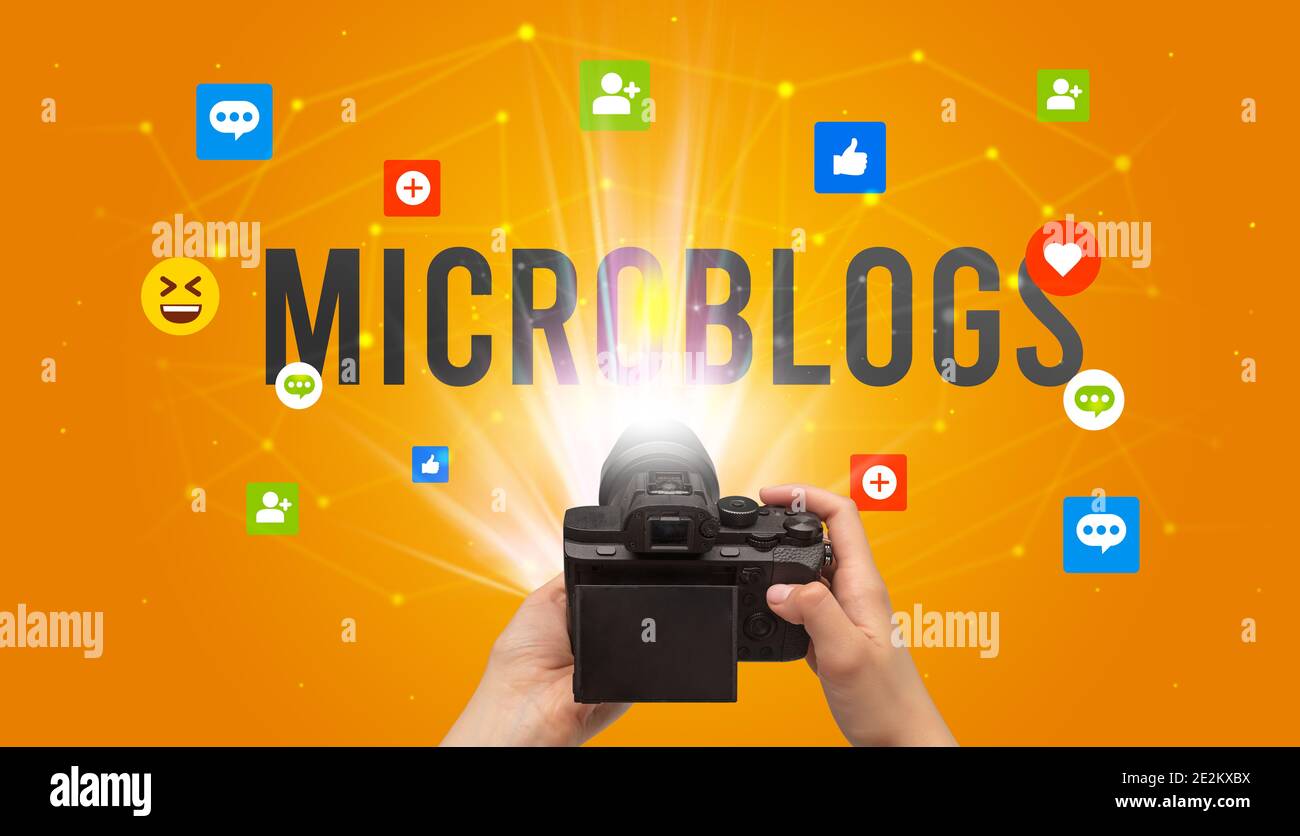 Using camera to capture social media content with MICROBLOGS ...