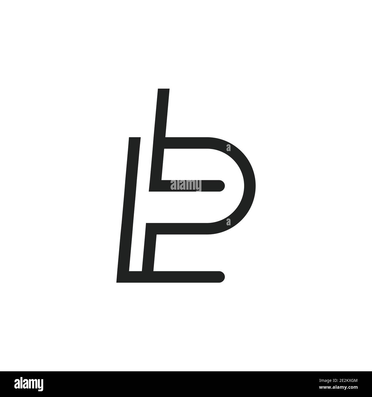 Initial lp letter logo with creative modern business typography vector ...