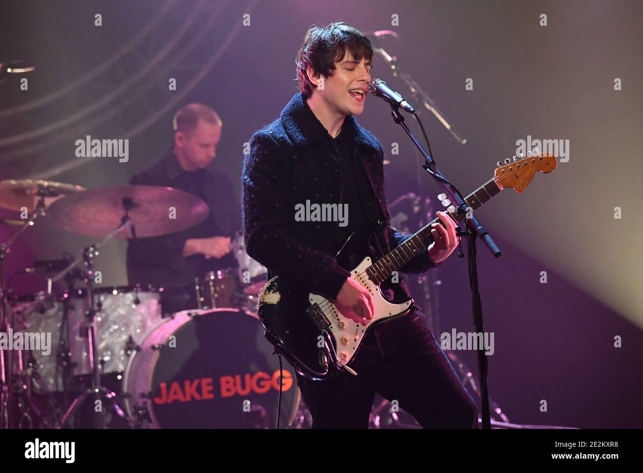 EDITORIAL USE ONLY Jake Bugg performing during filming for the Graham ...