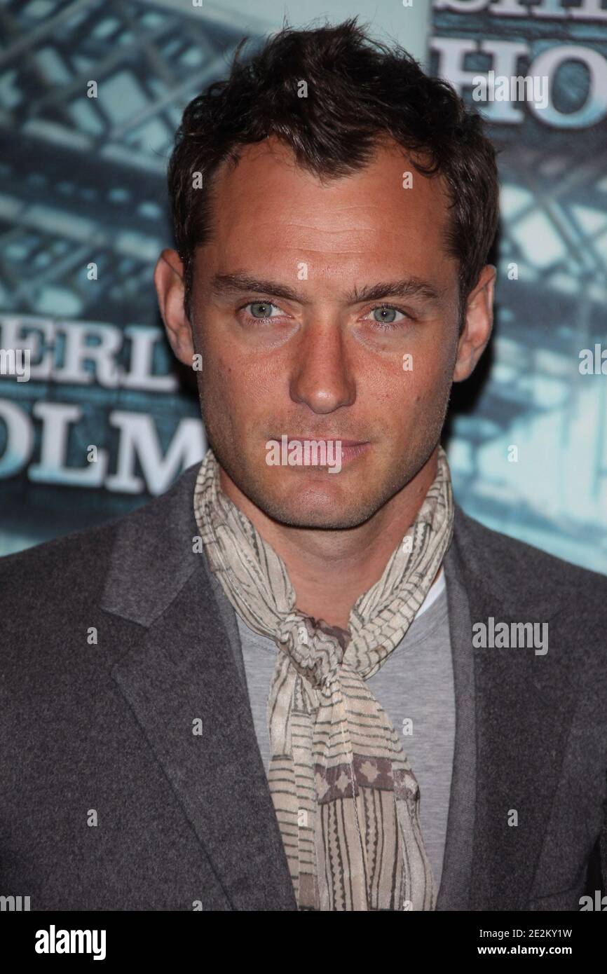 British actor Jude Law attends the photocall for 'Sherlock Holmes' held ...