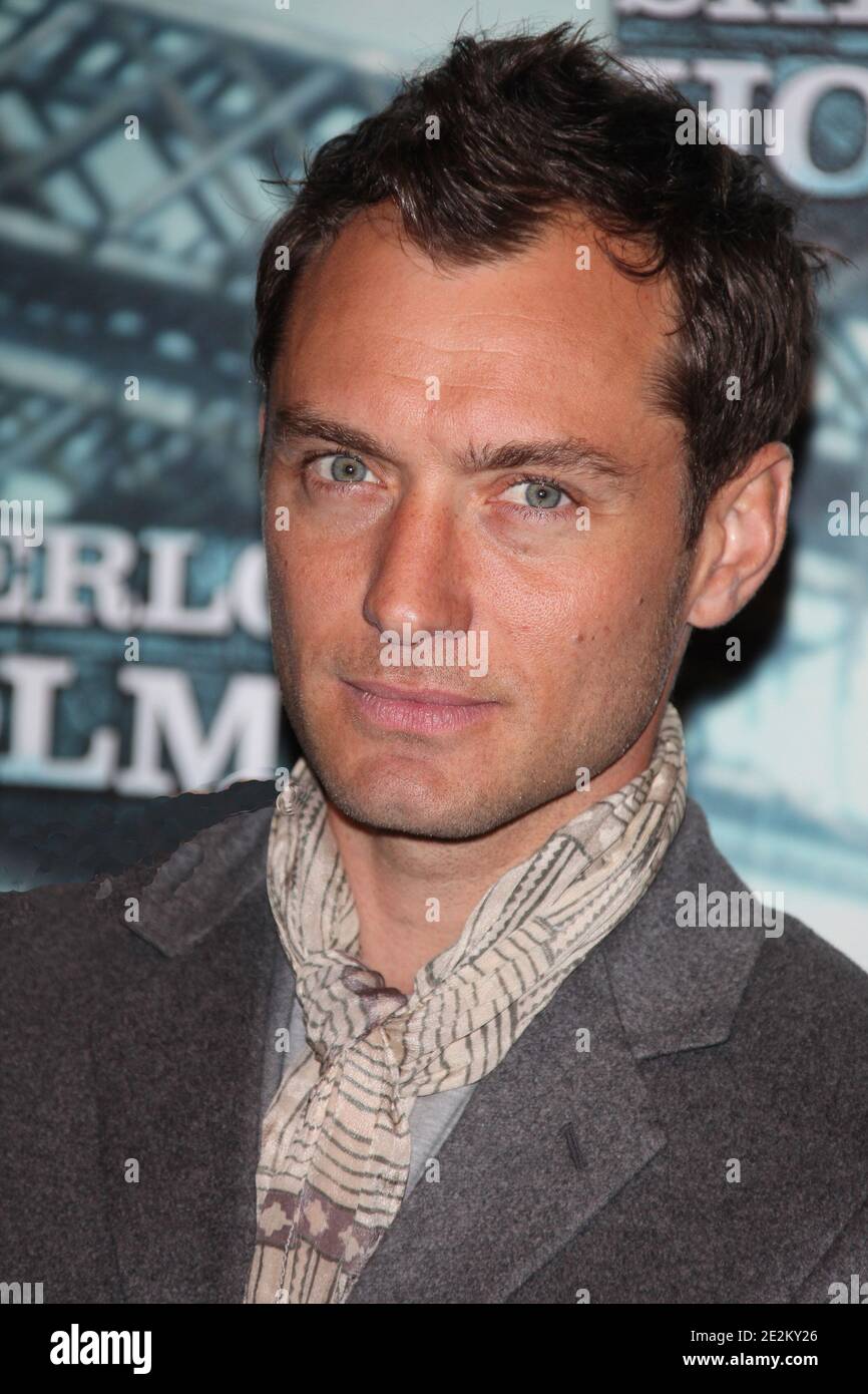 British actor Jude Law attends the photocall for 'Sherlock Holmes' held ...