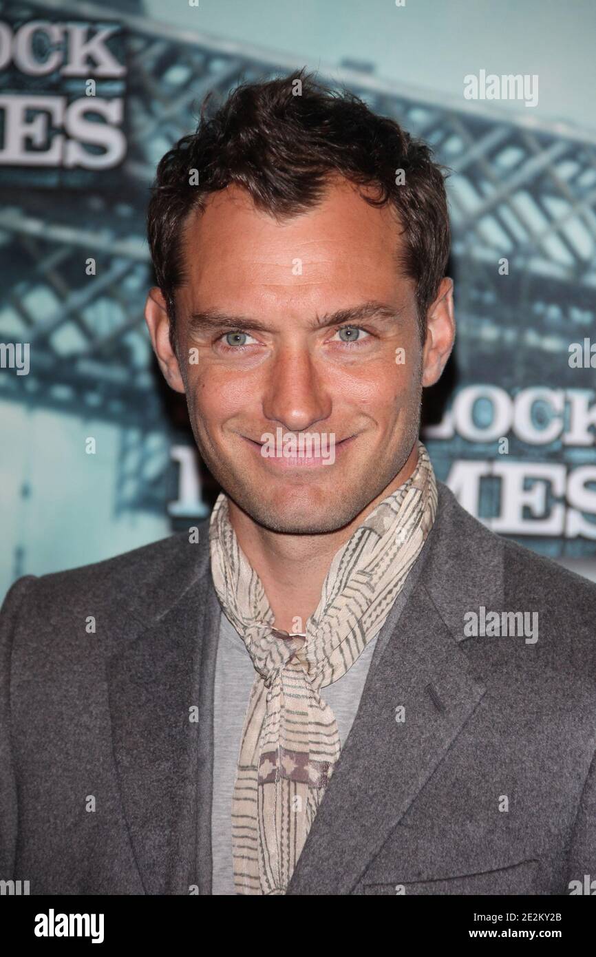 British actor Jude Law attends the photocall for 'Sherlock Holmes' held ...