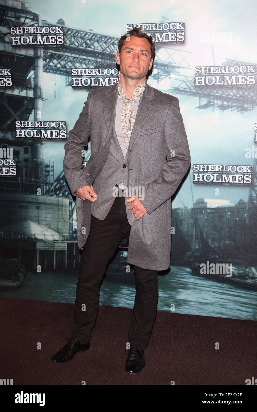 British actor Jude Law attends the photocall for 'Sherlock Holmes' held ...