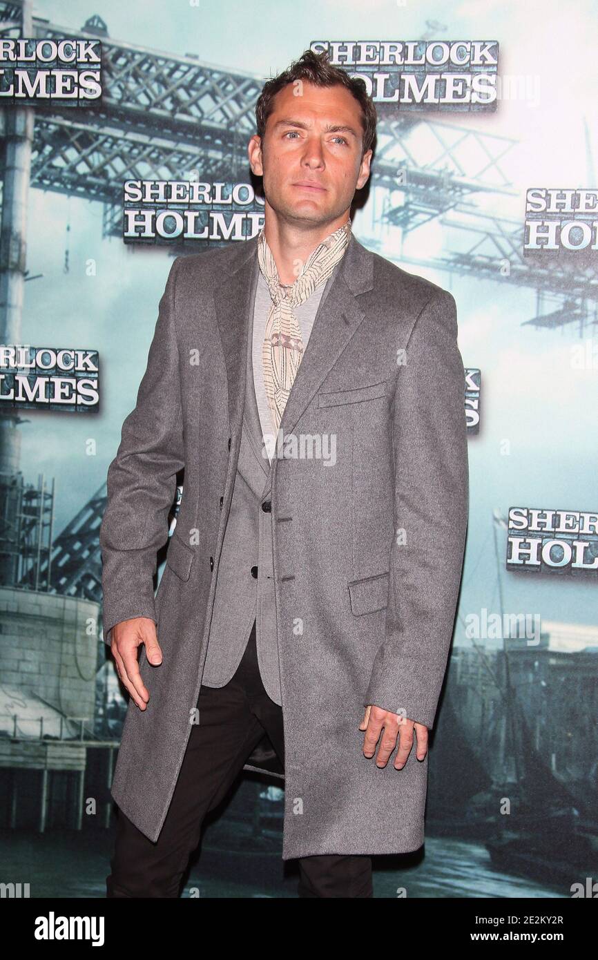 British actor Jude Law attends the photocall for 'Sherlock Holmes' held ...