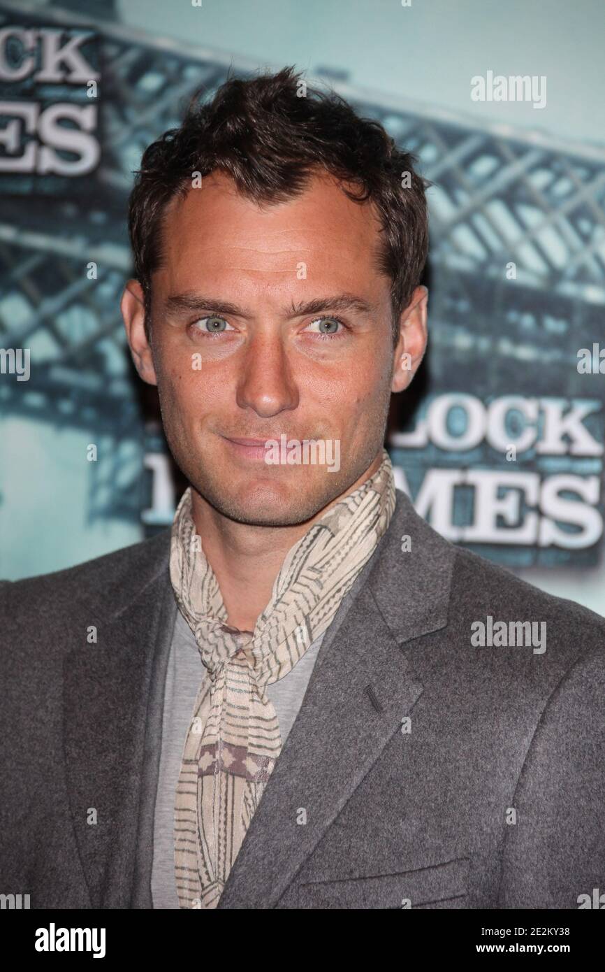 British actor Jude Law attends the photocall for 'Sherlock Holmes' held ...