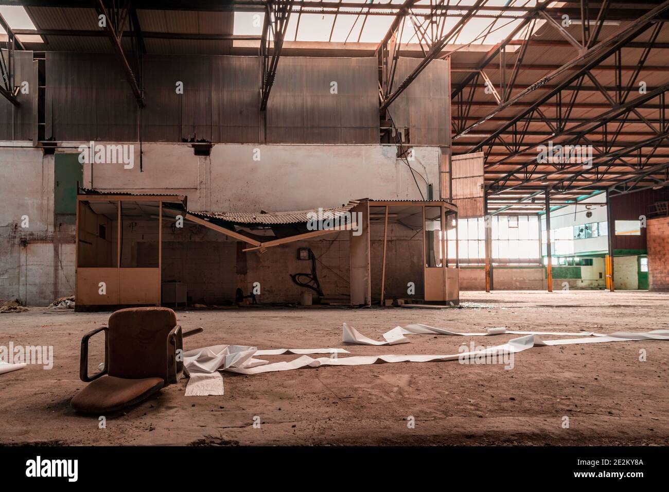 Creepy abandoned industry area with natural decay so-called lost place ...