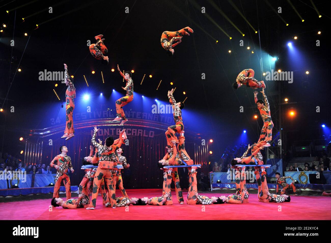 Performers entertain the crowd at the 34th Monte-Carlo International ...