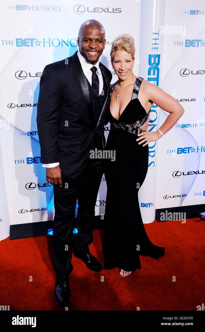 Terry Crews and his wife Rebecca attend the BET Honors on January 16 ...