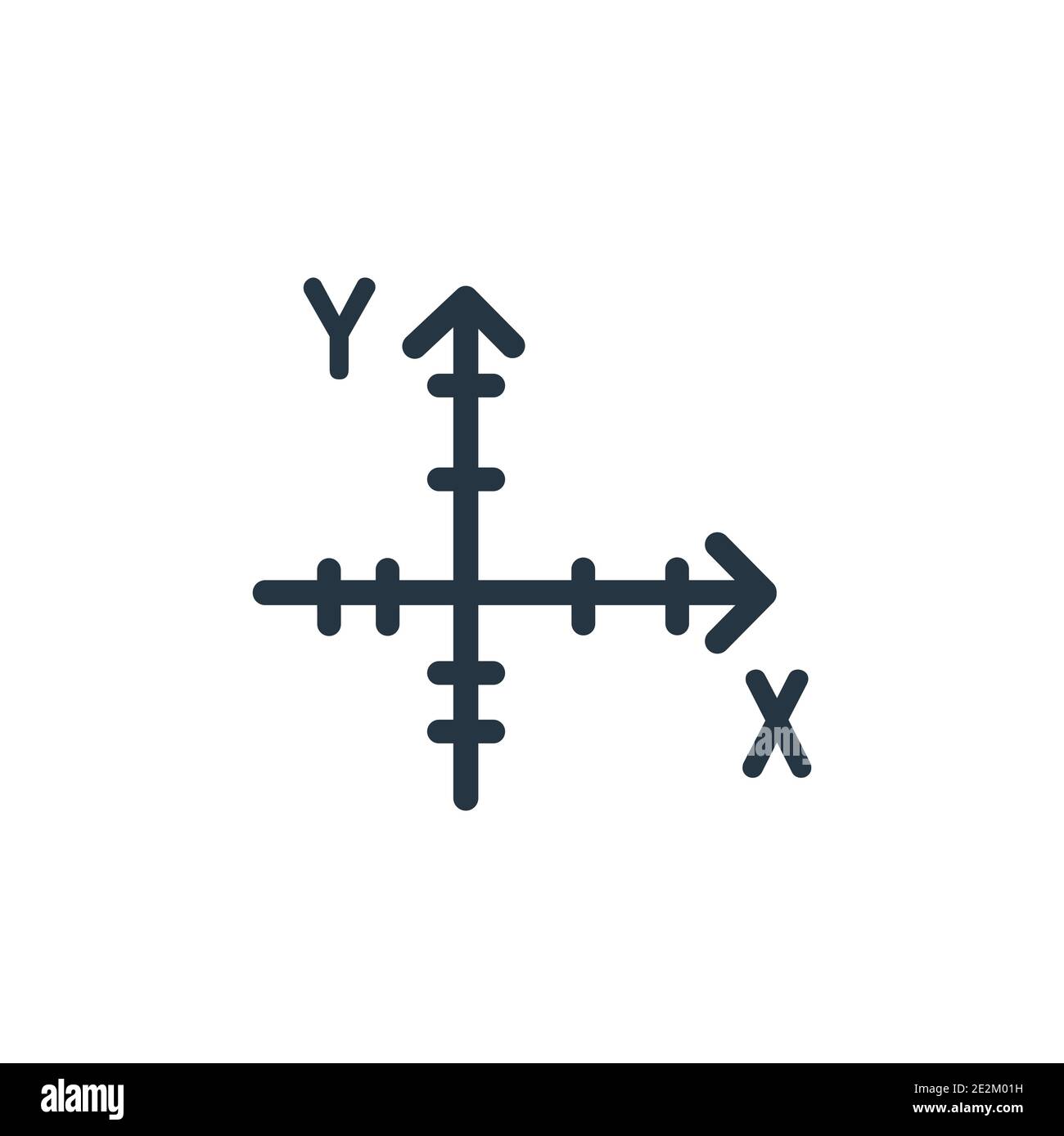 Arrow axis flat black white Stock Vector Images - Alamy