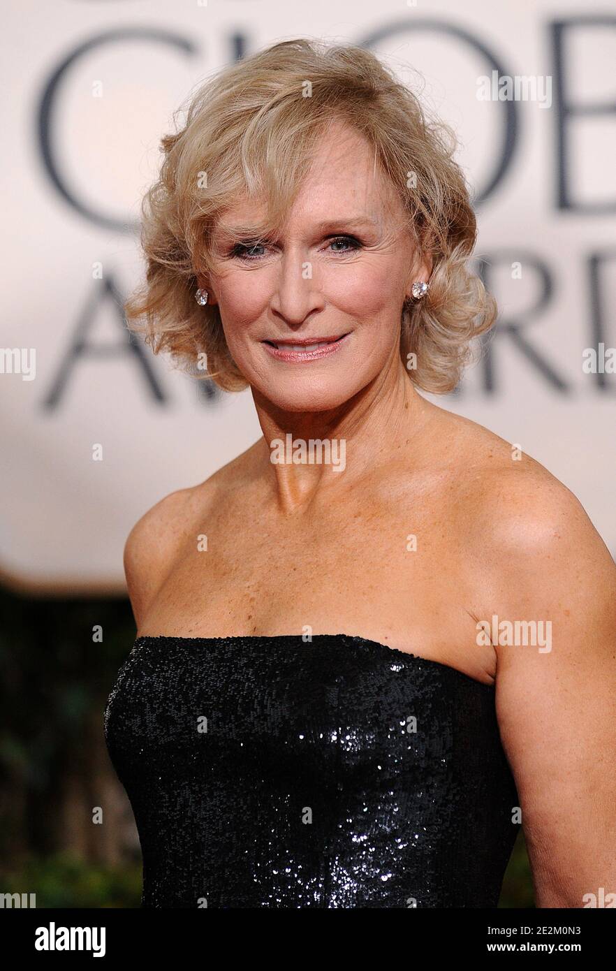 Glenn Close at the 67th Golden Globe Awards ceremony, held at the Beverly Hilton hotel in Los ...