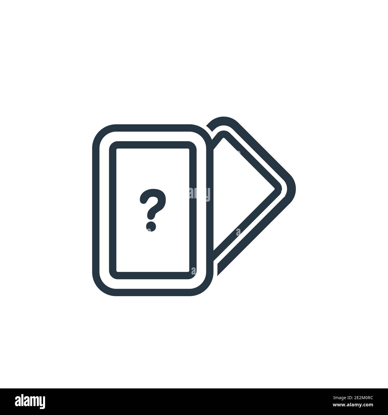 Memory board games outline vector icon. Thin line black memory board ...