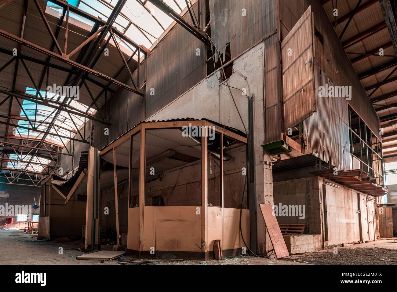 Creepy abandoned industry area with natural decay so-called lost place ...