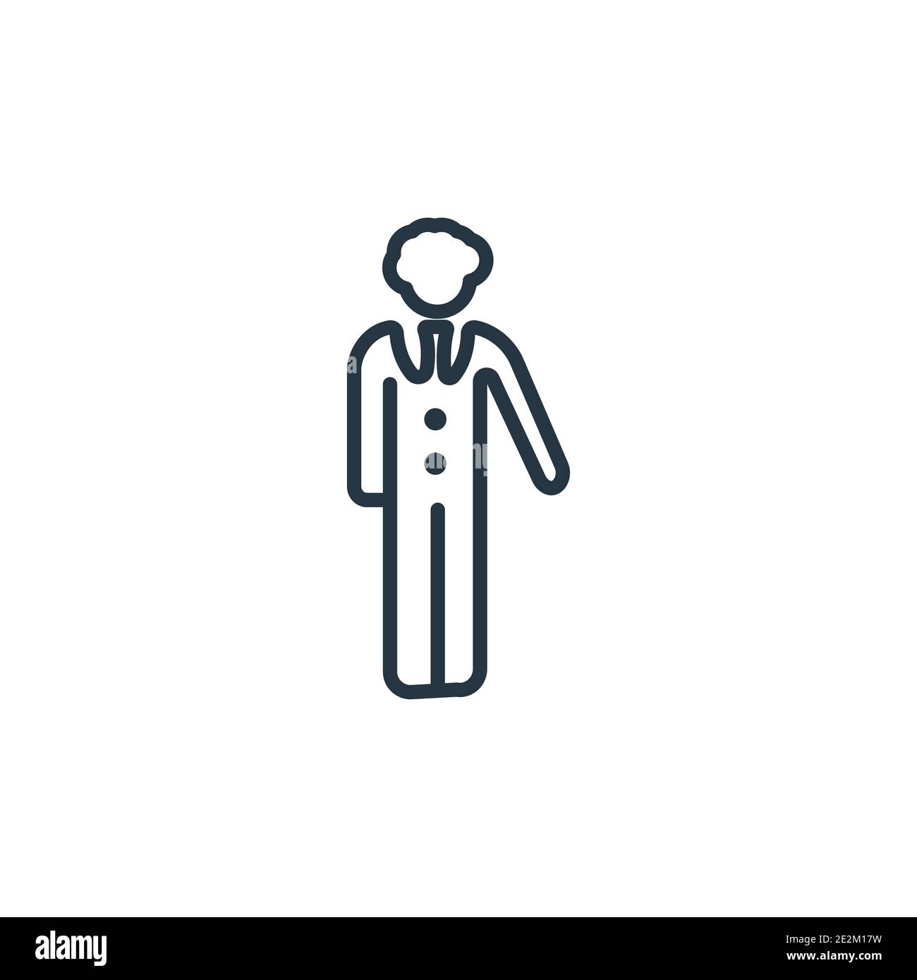 Husband outline vector icon. Thin line black husband icon, flat vector ...