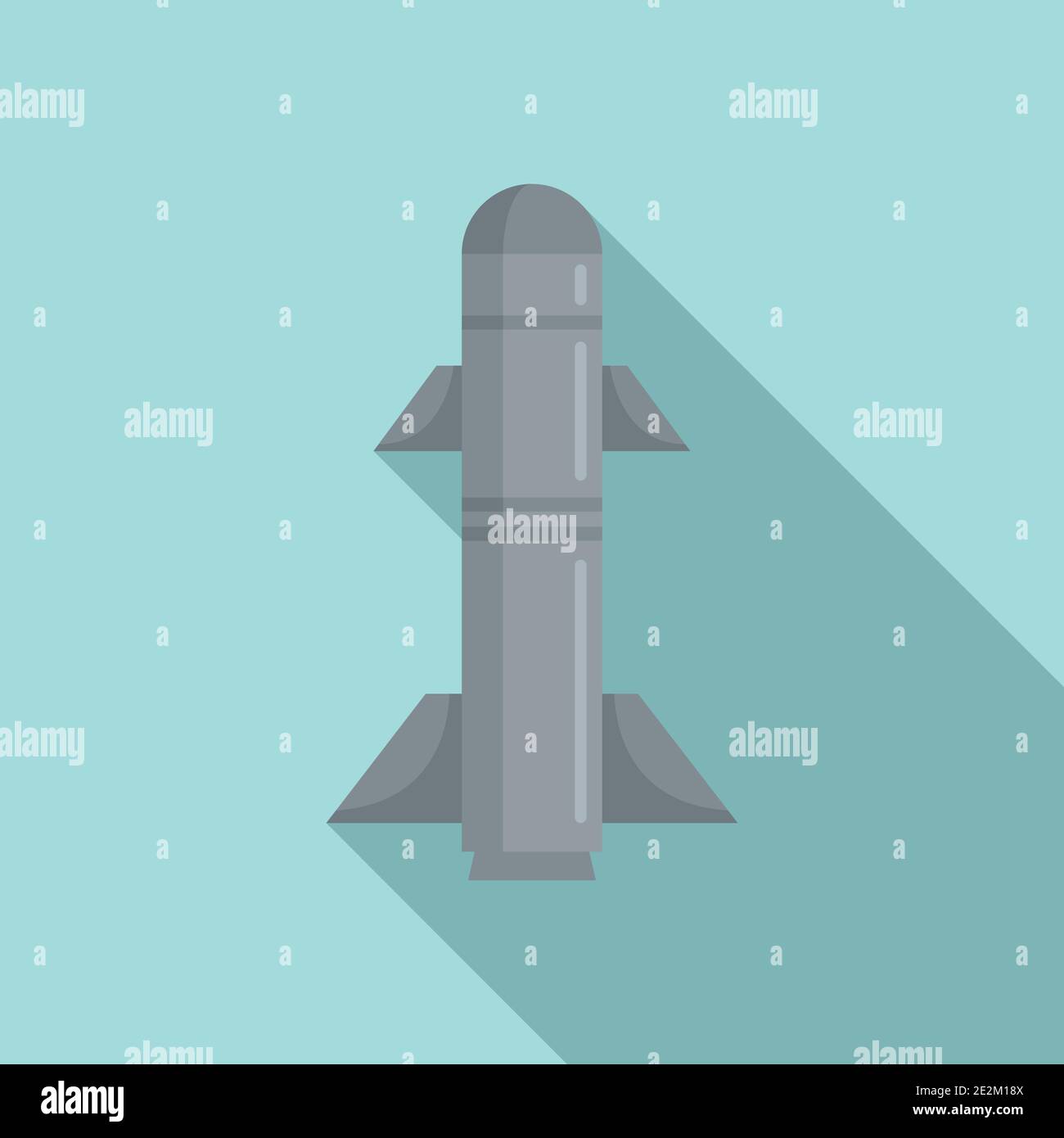 Missile defence icon, flat style Stock Vector Image & Art - Alamy
