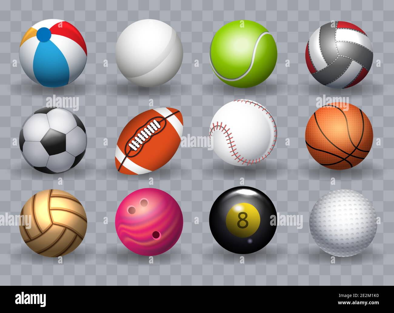 Realistic sports balls Stock Vector Image & Art - Alamy
