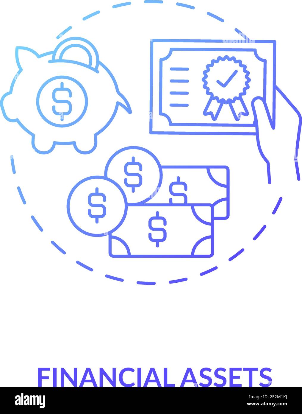 Financial assets concept icon Stock Vector Image & Art - Alamy