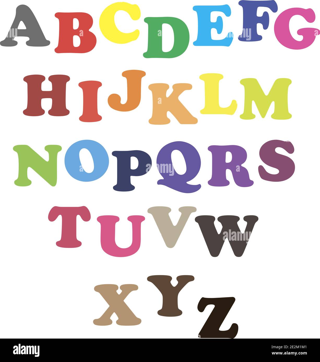 Alphabet. White background Stock Vector Image & Art - Alamy