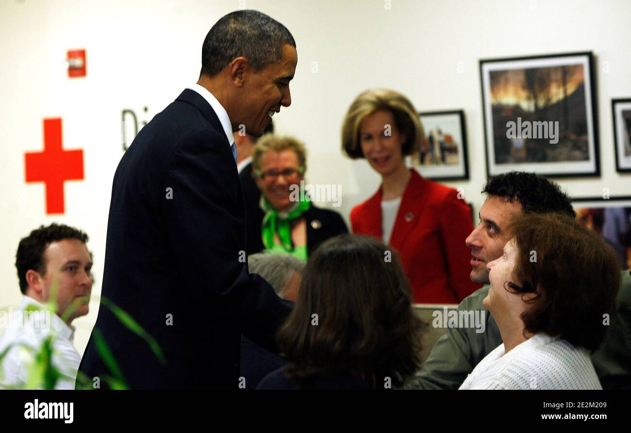 US President Barack Obama visis operations for earthquake victims in ...
