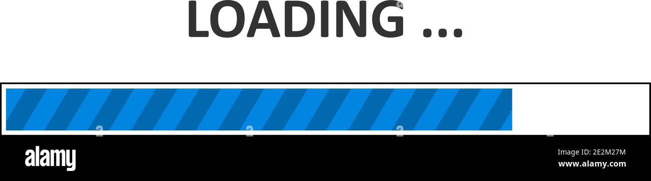 Loading icon in a row. Load icon in flat design. Eps10 Stock Vector ...