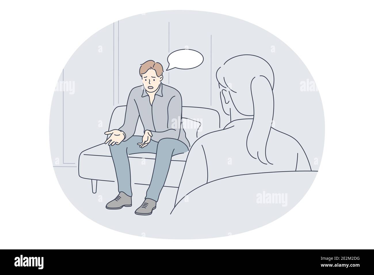 Psychological support concept therapist Cut Out Stock Images & Pictures ...