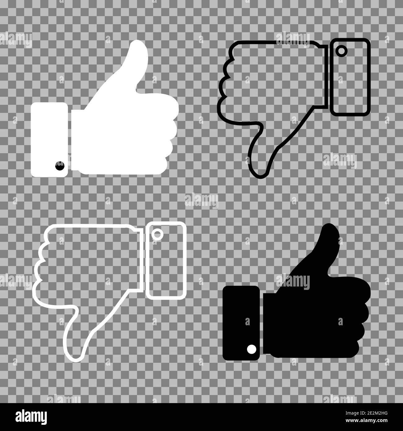 Thumbs Up And Down Clip Art Black And White