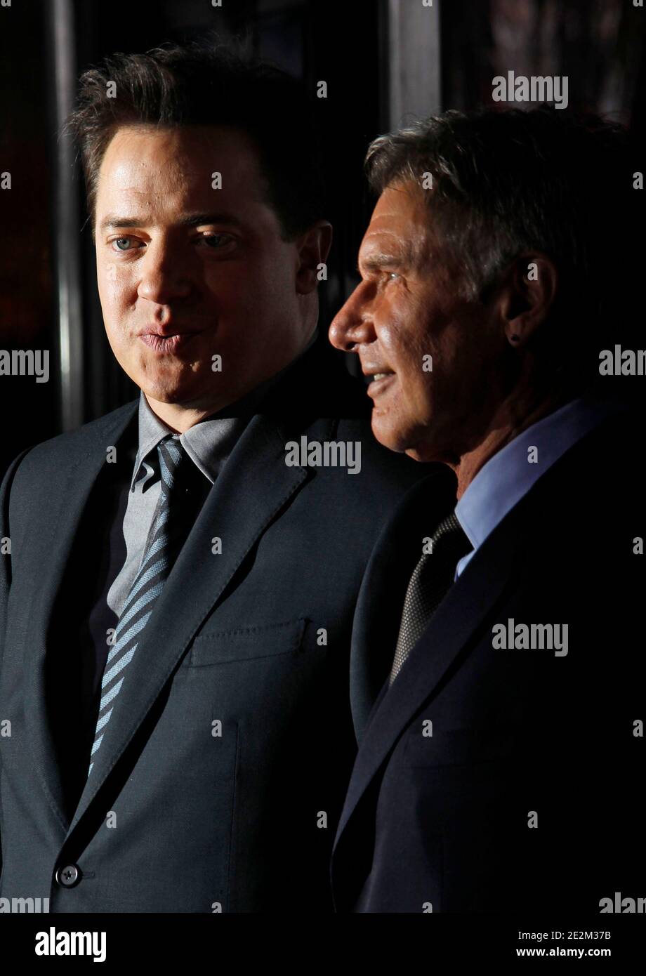 Brendan Fraser, Harrison Ford, arrive at The Extraordinary Measures ...