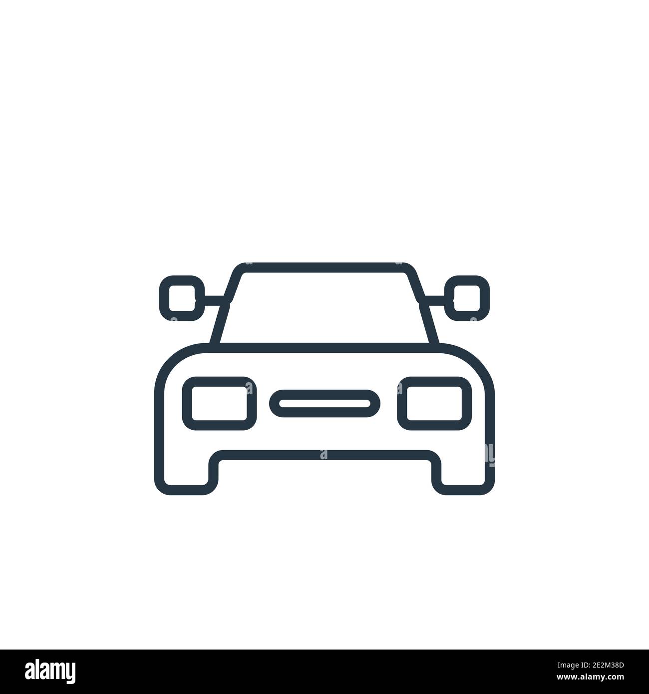 Vehicle outline vector icon. Thin line black vehicle icon, flat vector ...