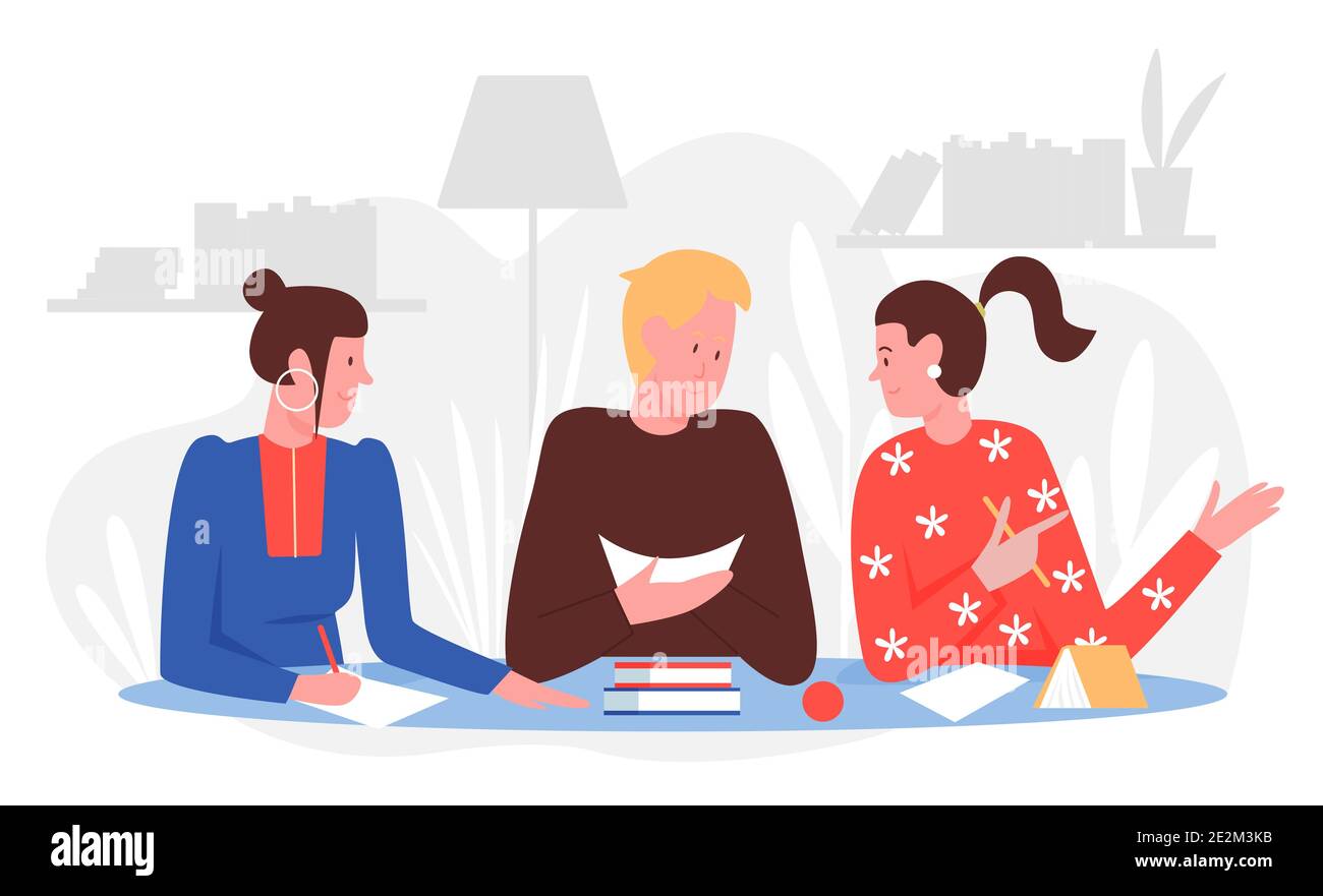 Boy Studying Table Girl Talking Stock Vector Images Alamy boy-studying-table-girl-talking-stock-vector-images-alamy
