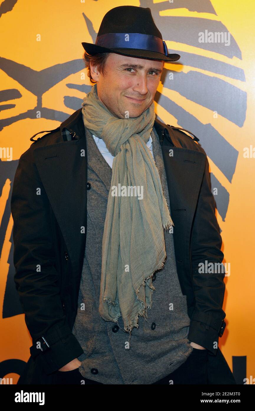 Alexandre Brasseur attending the musical show, 'Le Roi Lion' celebrates ...