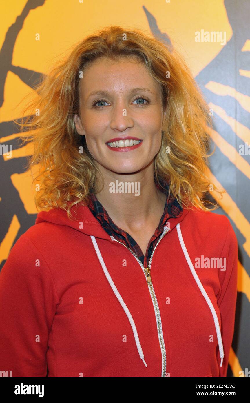 Alexandra Lamy attending the musical show, 'Le Roi Lion' celebrates the ...