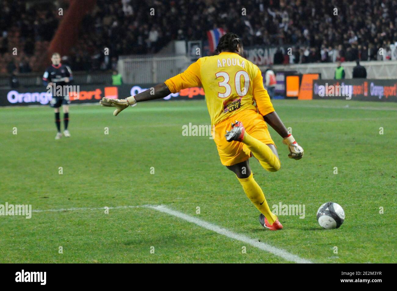 PSG's goal keeper Apoula Edima Edel during the French First league ...