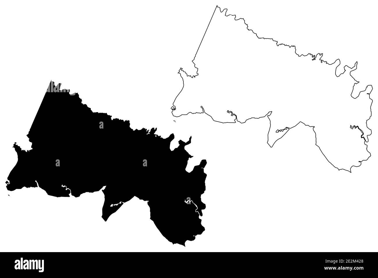 Charles city county map Black and White Stock Photos & Images - Alamy