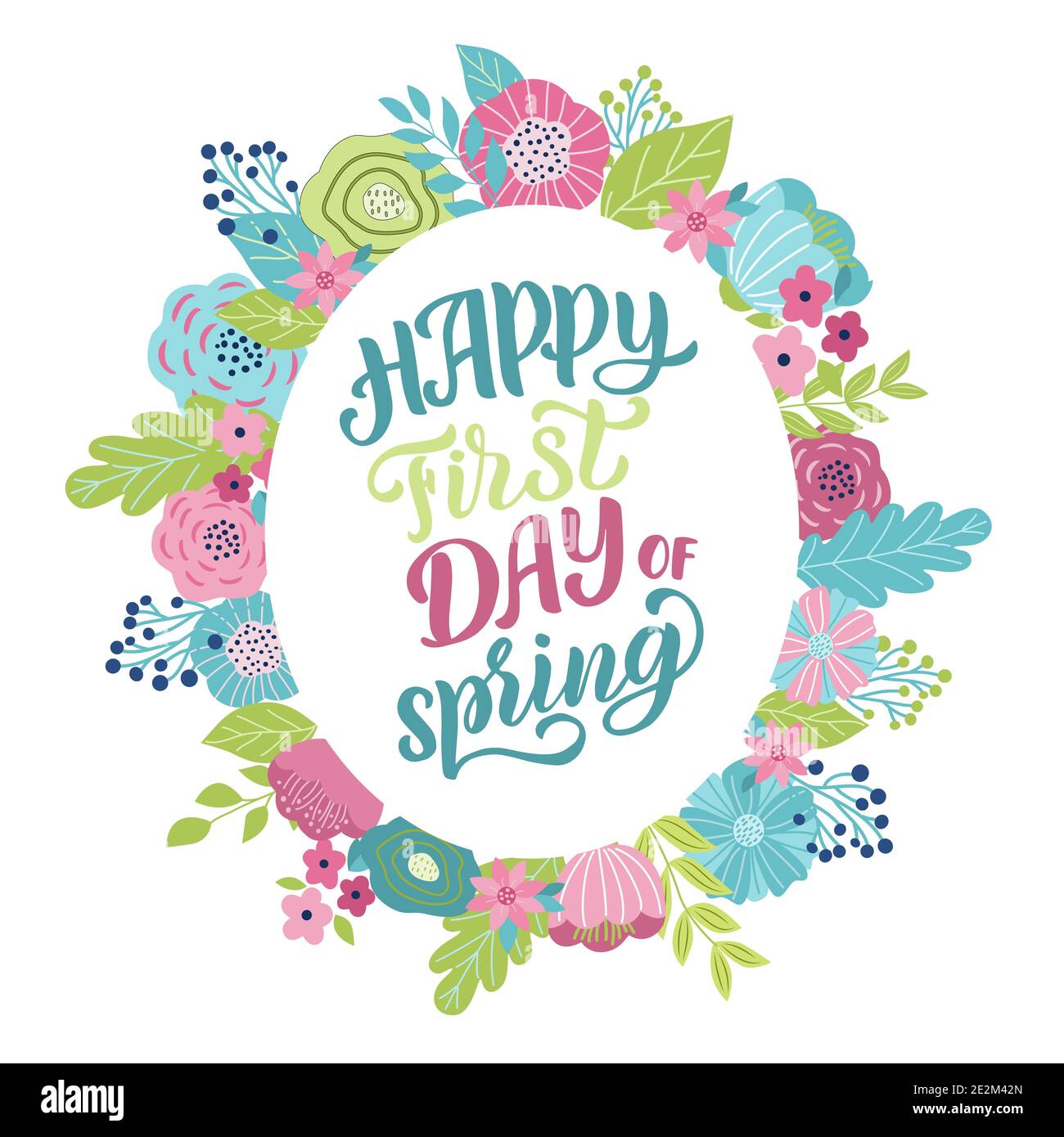 Happy botanical Stock Vector Images - Alamy