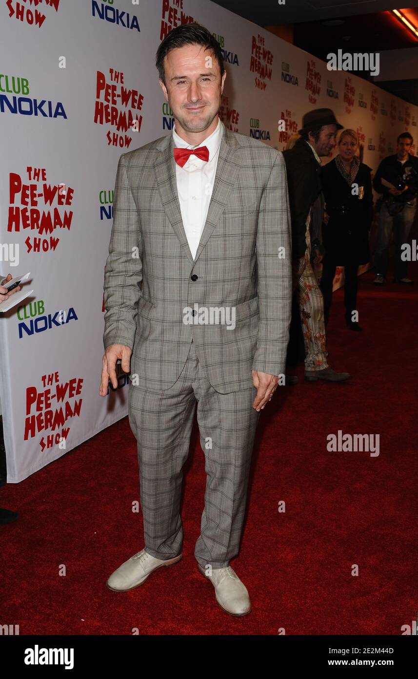 "David Arquette attends ""The Pee Wee Herman Show"" opening night at ...