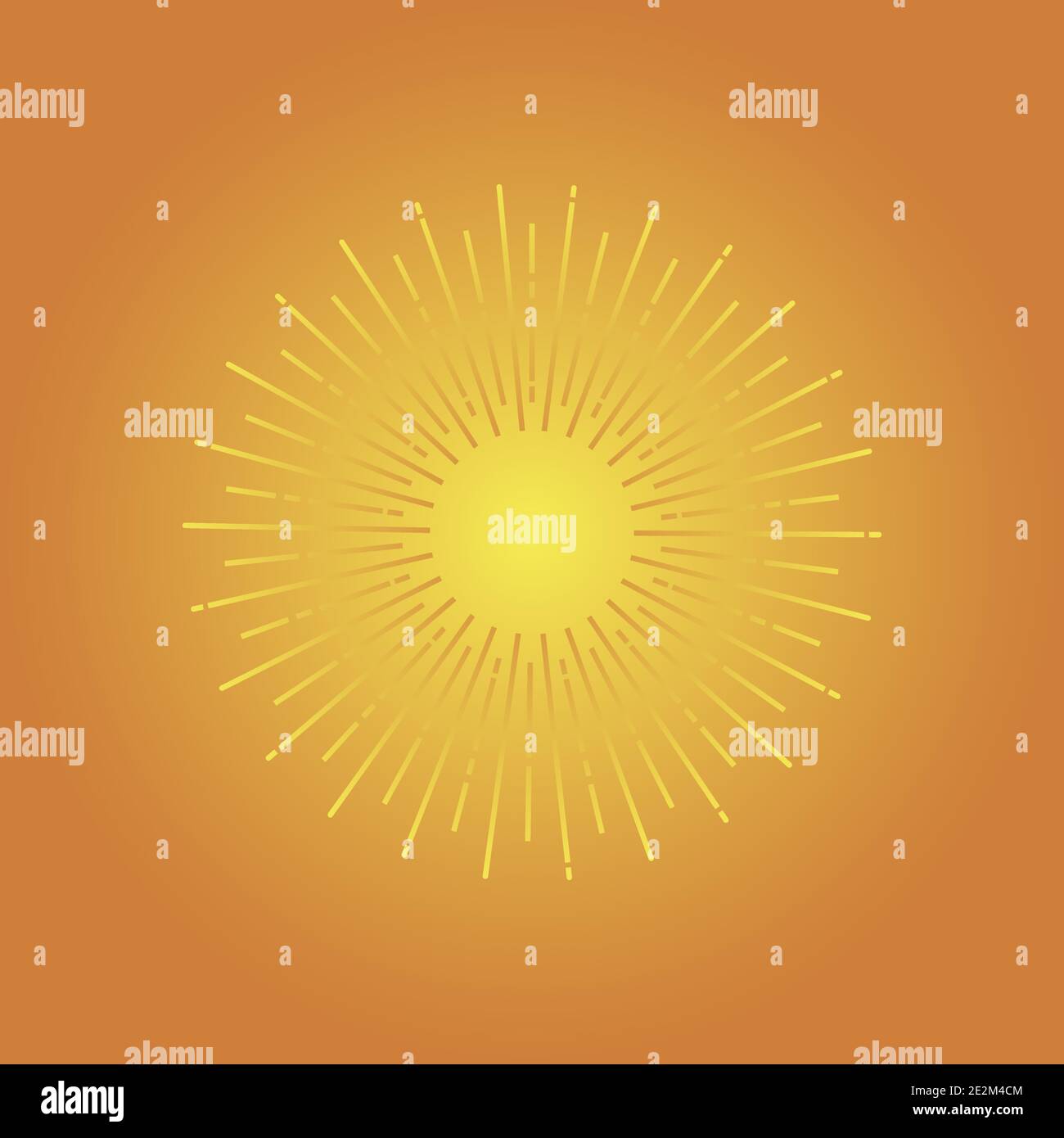Sun rays. Sun rays icon on orange background. Spiral. Eps10 Stock ...