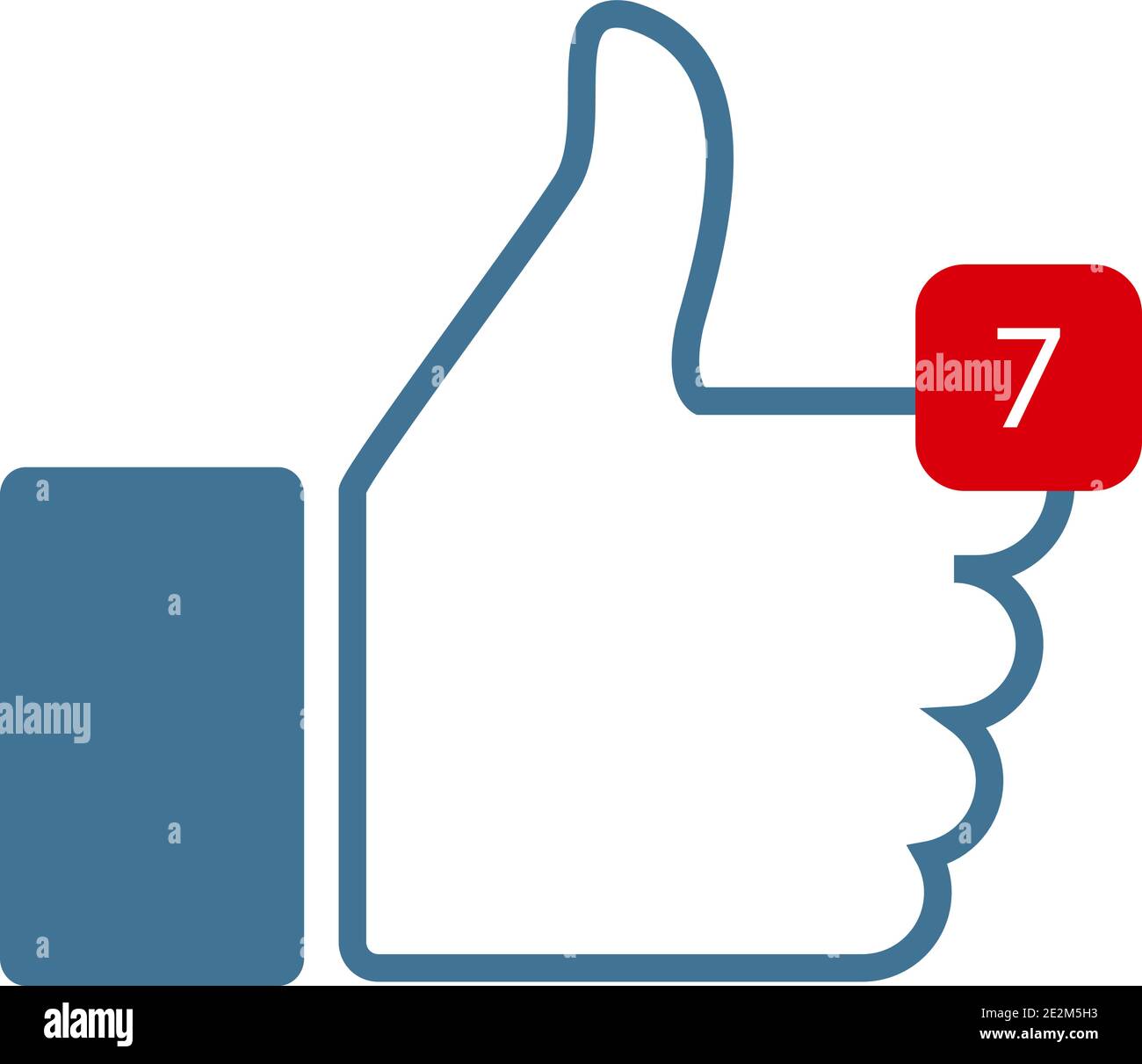 Like icon in flat style. Thumb up sign Stock Vector Image & Art - Alamy